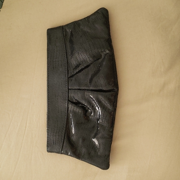 Lauren Merkin | Bags | Lauren Merkin Black Leather Evening Clutch Bag ...
